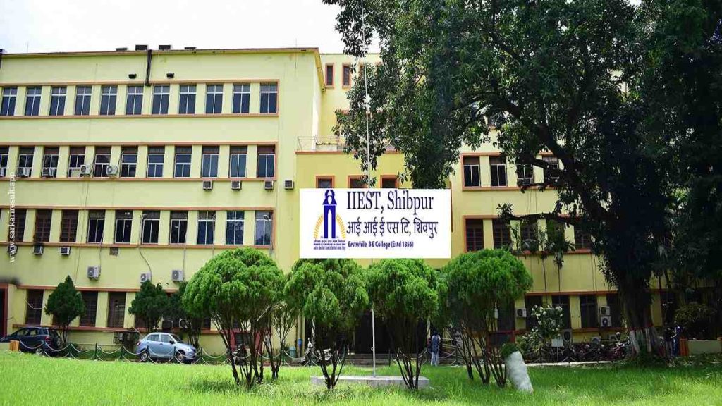 IIEST Shibpur Junior Engineer Recruitment 2025 - Apply Online 01 Post